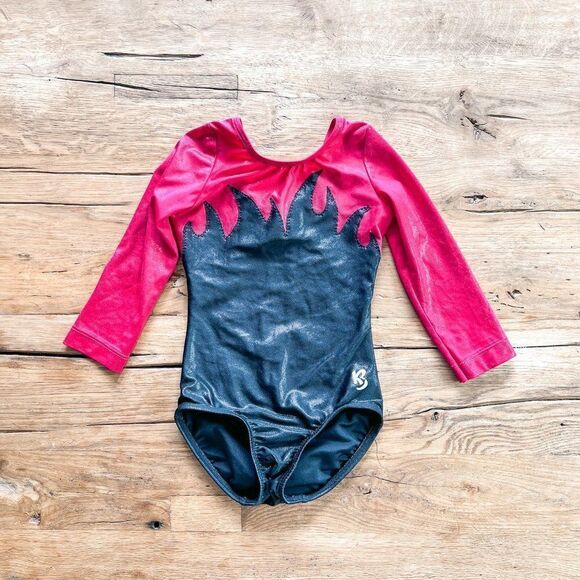 K-Bee Leotard | One Pieces | K Bee Longsleeve Flame Leotard Size6 ...